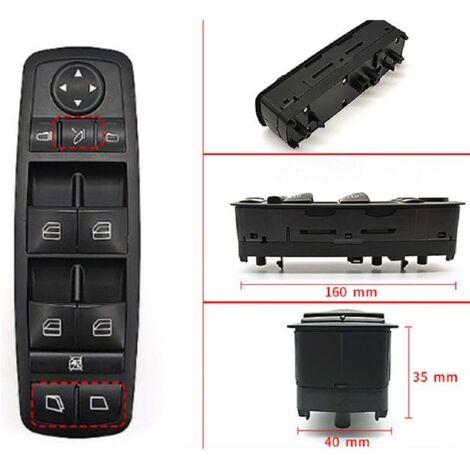 Panel de control de elevalunas eléctrico para coche, versión alta, para ...