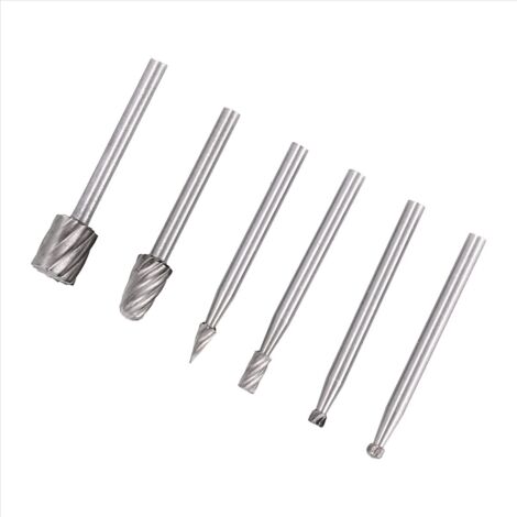 Juego de 6 fresas rotativas HSS para múltiples usos, compatibles con ...