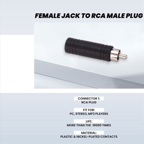 adaptadores de audio de 6,35 mm (1/4") con conector hembra mono a ...