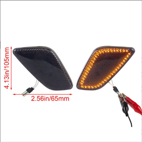 Luz de señalización lateral para Jeep Wrangler TJ 1997-2006 55155629AC 55155628AC Amarilla