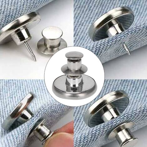 10 alfileres para botones de jeans, sin costuras ni herramientas ...