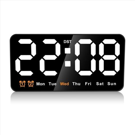 Reloj de pared digital, reloj digital LED de 9 pulgadas con pantalla ...
