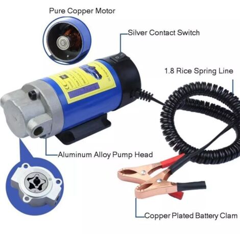 Bomba extractora de aceite de motor eléctrica de 12 V, 100 W, 4 L para ...