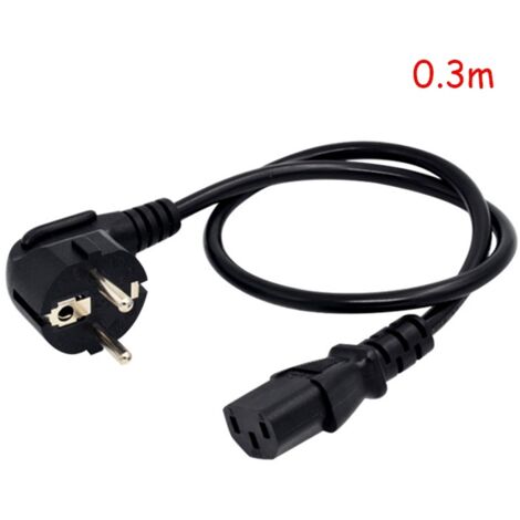 Cable de alimentación europeo tipo F con enchufe Schuko IEC C13 para PC ...