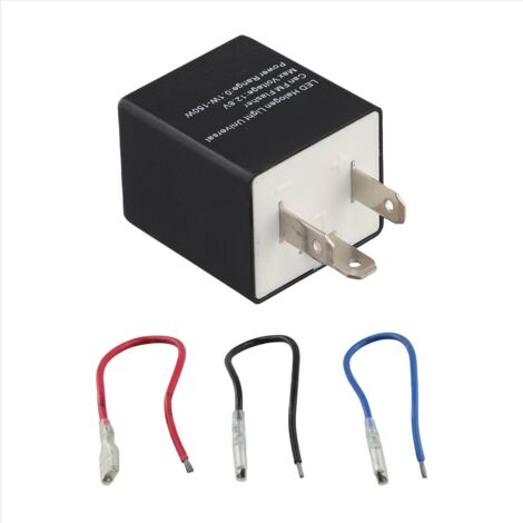 Relé intermitente LED, relé intermitente LED ajustable de 12 V y 3 ...
