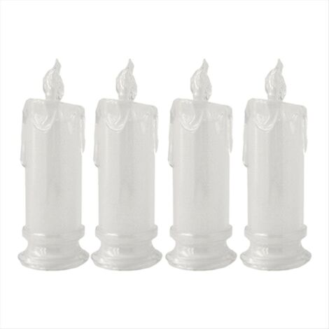 4 velas LED sin llama, velas de pilar LED en liquidación, batería ...