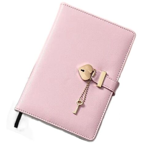 Libreta con candado, bloc de notas grueso en forma de corazón, diario ...