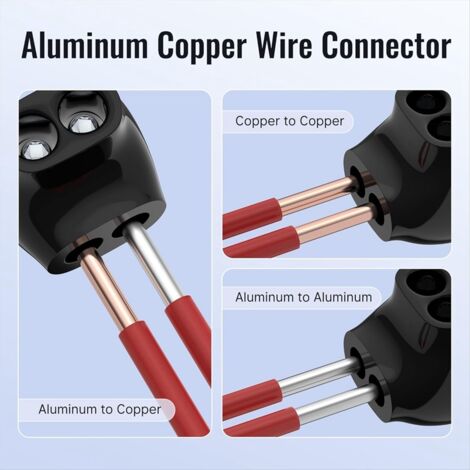 Conector múltiple aislado de 2 puertos para cables de aluminio a cobre ...