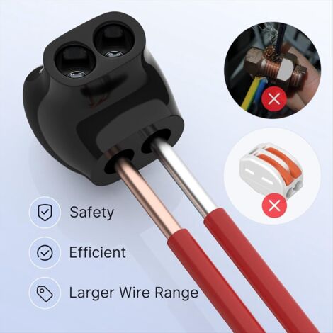 Conector múltiple aislado de 2 puertos para cables de aluminio a cobre ...