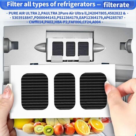 Paquete de 4 filtros de aire para refrigerador PAULTRA2 Pure Ultra II