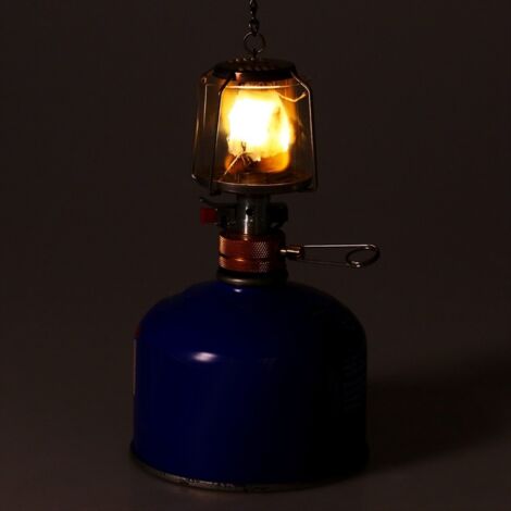 Lámpara de gas portátil para camping, con encendido piezoeléctrico ...