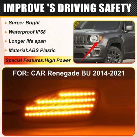 Luces de Posición Laterales Delanteras LED para Coche, Señal 68256049AA ...