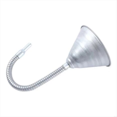 Embudo Flexible de Metal 34 cm para Gasolina, Aceite, Agua y ...
