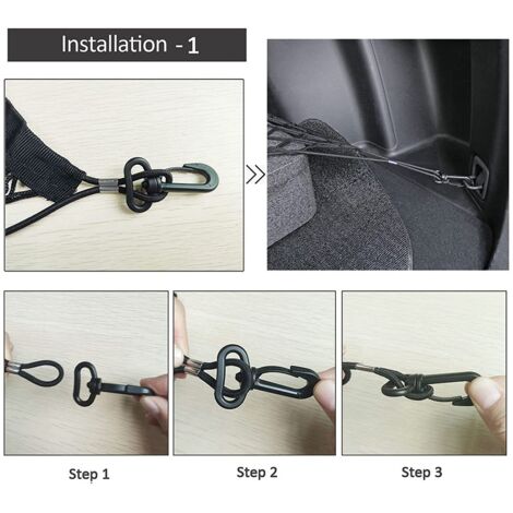 Rear Cargo Net, 35-48 inch Envelope Style Trunk Net
