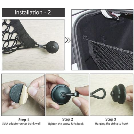Rear Cargo Net, 35-48 inch Envelope Style Trunk Net