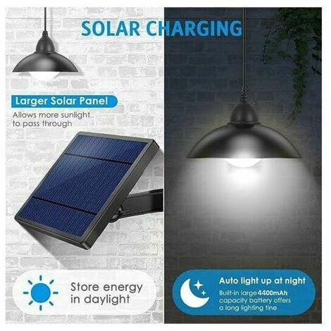 GABRIELLE Solarlampe für den Außenbereich, Garten – Solar-Pendelleuchte ...