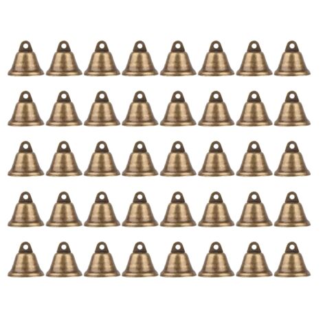 40 Stück Mini-Vintage-Glocken, kleine Glöckchen mit Seil, Vintage ...