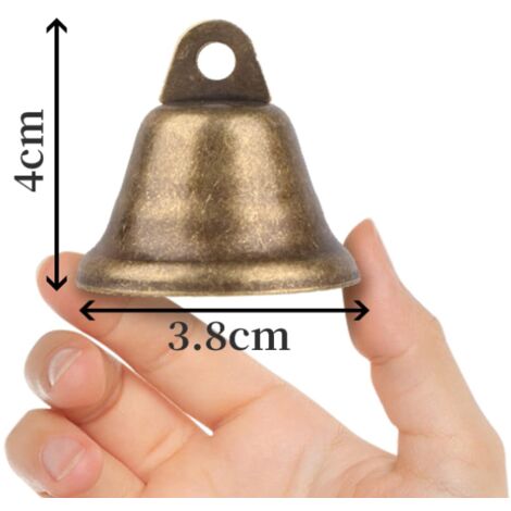 40 Stück Mini-Vintage-Glocken, kleine Glöckchen mit Seil, Vintage ...