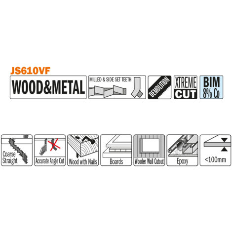 JS610VF-5 5 SÄGEBLÄTTER FÜR HOLZ/METALL BIM 150x3,2-5x5-8TPI (SS/SCHNEIDER)