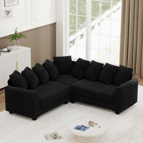 Sofá 5 plazas esquinero de en forma de L sofá seccional modular para ...