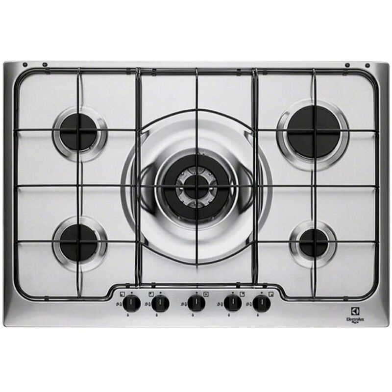Table de cuisson Electrolux PX750UV Inox Encastrable Gaz 5 feux
