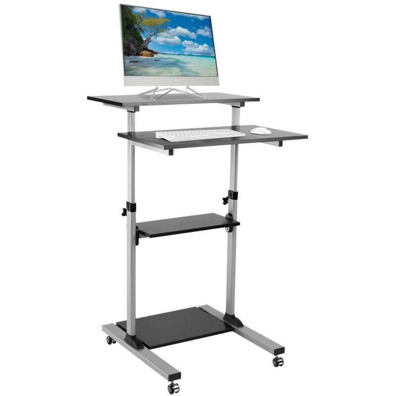 Techly ICA-TB TPM-3 pupitre Noir, Argent