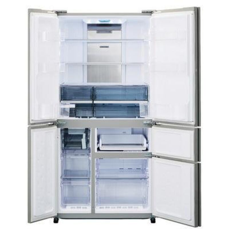 Sharp Home Appliances SJ-WX830FWH frigo américain Pose libre 650 L Gris