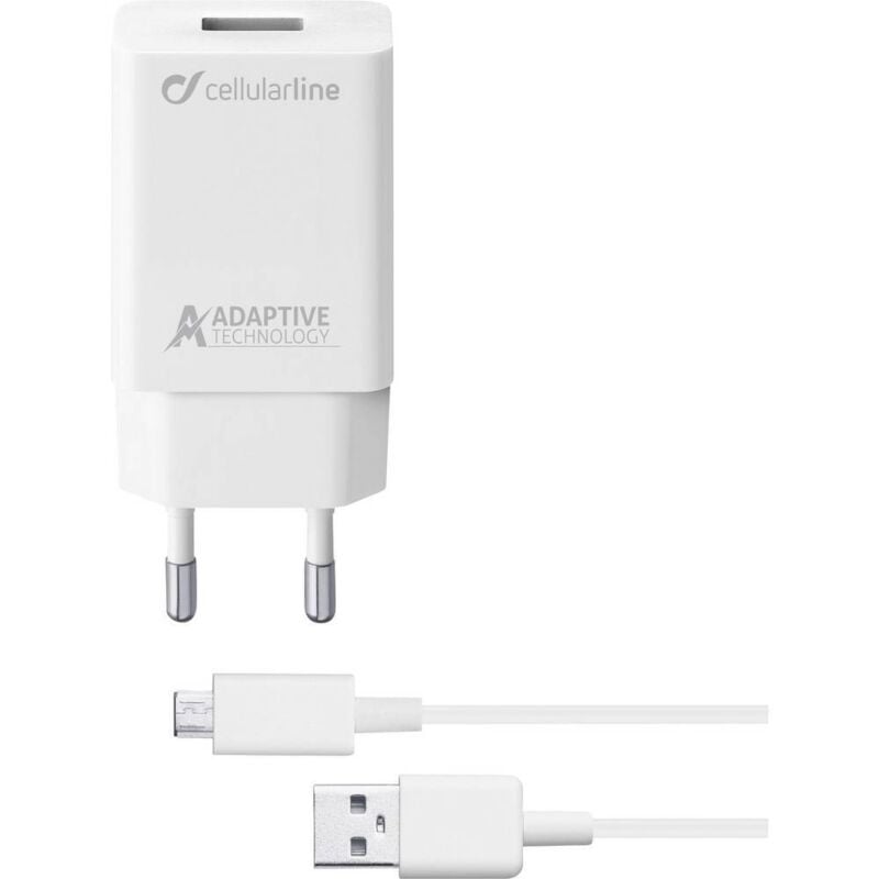 Cellularline Adaptive Fast Charger Kit 15W - Micro USB - Samsung