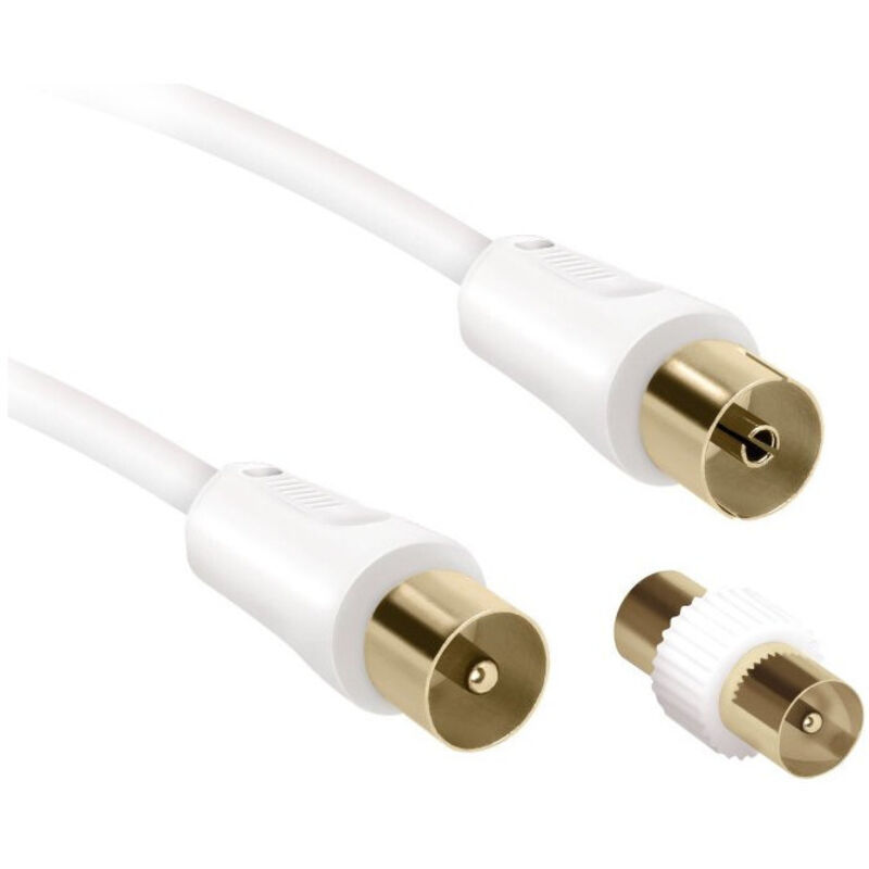 Ekon ECAN30FERMFG câble coaxial 3 m Blanc