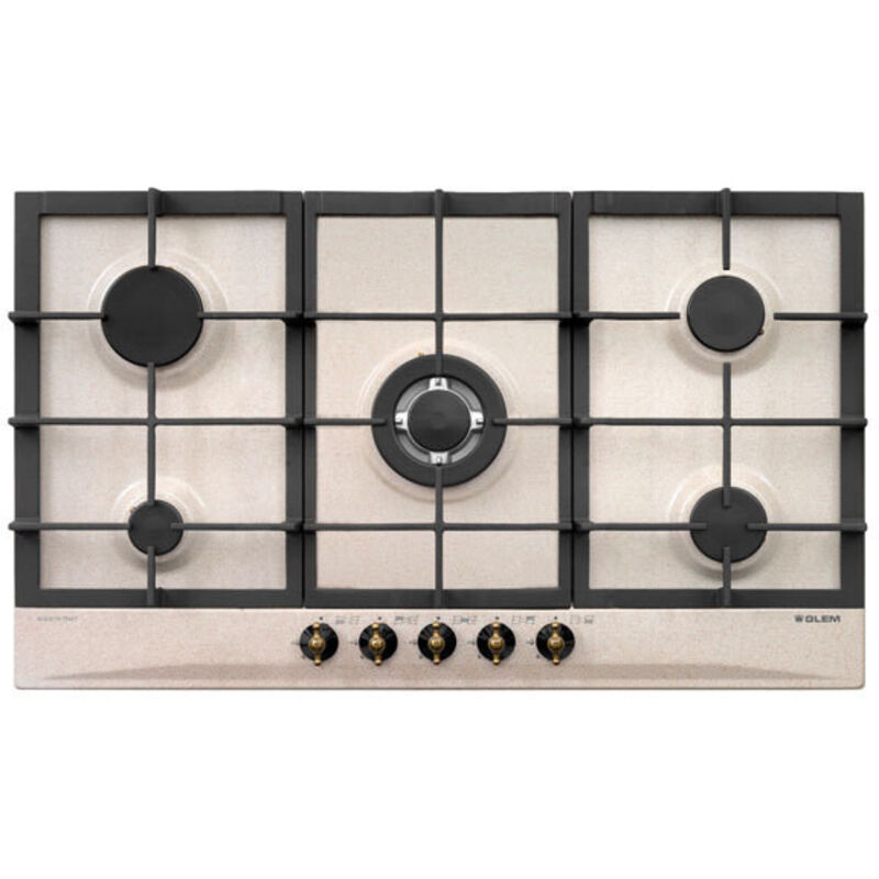 Glem Gas GT955HSA plaque Sable Intégré 90 cm Gaz 5 zone(s)