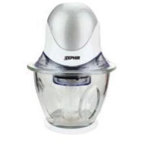 Zephir ZHC4604 hachoir électrique 0,8 L 300 W Argent, Transparent, Blanc