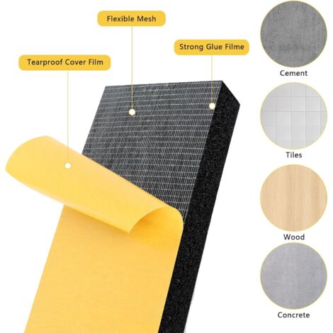 4Pcs Mousse Protection Garage, Protection Portiere Voiture Autocollante ...