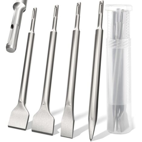 4pcs SDS-Plus Chisel Set for SDS+ Rotary Hammers – with Tile Chisel ...
