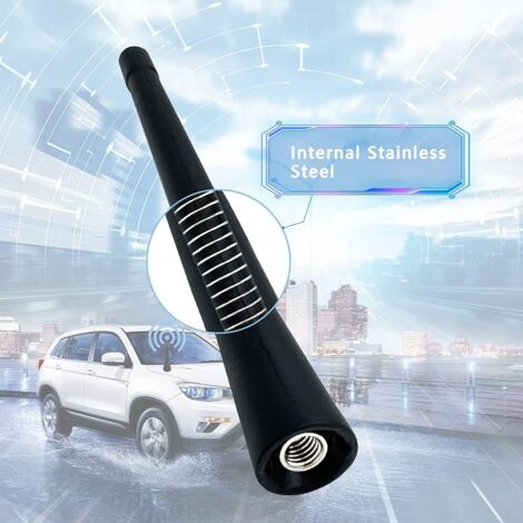 FM DAB Autoantenne, Mini-Kurzantenne 6,5 cm mit starkem FM/AM/DAB ...