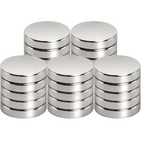 Magnete al neodimio 15 mm x 3 mm, magneti potenti per lavagne ...