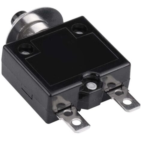 Disyuntor de reinicio térmico, 125-250 V CA, 50 V CC, interruptor de botón pulsador con ...