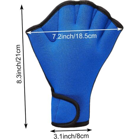 2 paires de gants de natation Aqua Fit Gants d'entraînement de natation ...