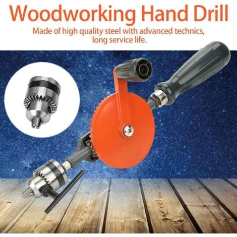 Perceuse portative à manivelle, mini perceuse manuelle avec double ...
