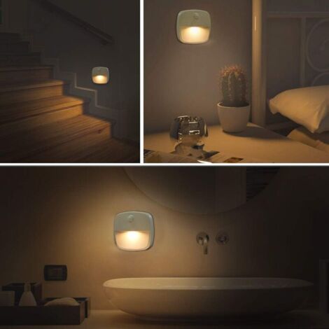Veilleuse Led, Lampe de Nuit Murale avec Détecteur de Mouvement ...