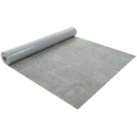 Tela armada Renolit Liner Tile Gris Cuarzo Rollo 1,65 x 25m espesor 1,8mm