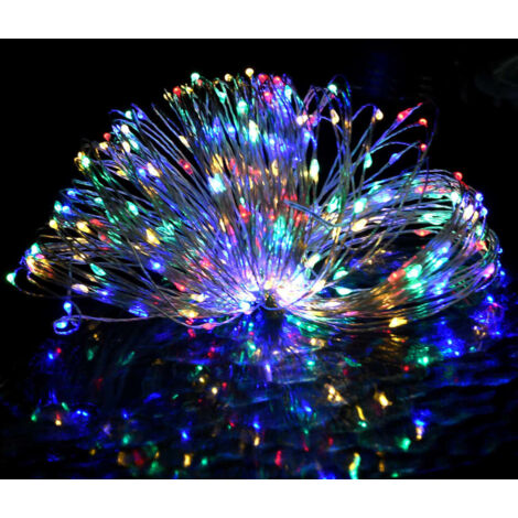 Guirlande lumineuse micro LED 40m 400 LED coloré 8 fonctions