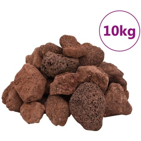 Roches volcaniques 10 kg rouge 5-8 cm