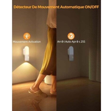 Veilleuse Rechargeable 2000mAh Lampe LED Detecteur de Mouvement Interieur 3000K 4000K 6000K ...
