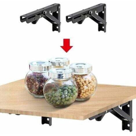 Neige-Equerre Pliable Etagere,Tablette Murale Rabattable,Equerre ...