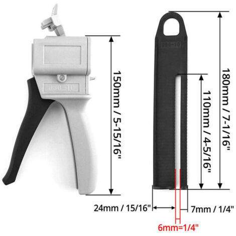 Pistolet Distributeur Époxy 50 ml, pistolet distributeur de mélange ...
