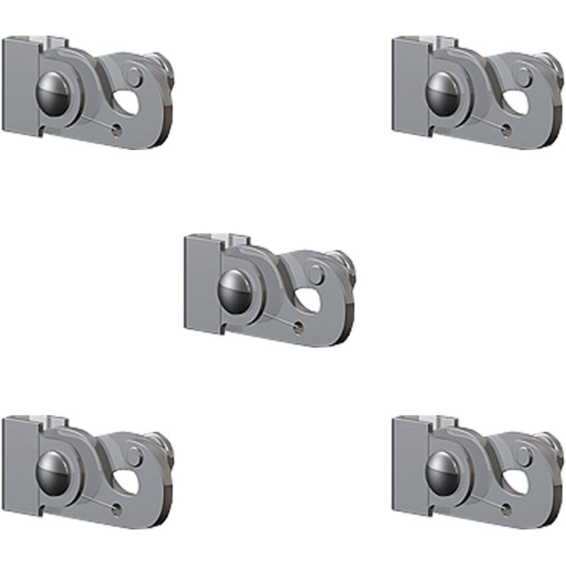 Pack 5 crochets tableau auto-bloquants anti-vol 40 kg 4x4 mm ...