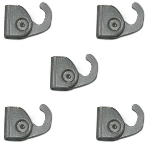 Pack de 5 crochets autobloquant 20 kg pour tige 4x4 mm - Accessoire Cimaise