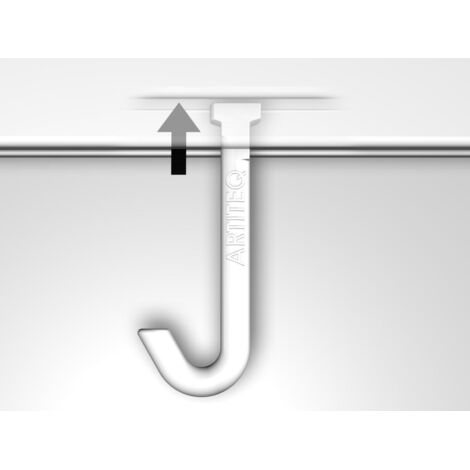 Pack 5 crochets Twister Hook Artiteq pour accrochage vitrine