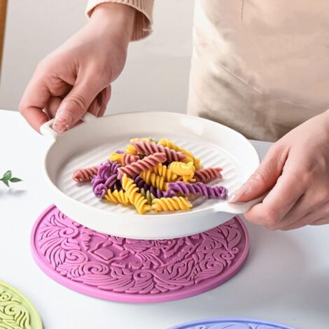 Coussin isolant épais en silicone pour table de restaurant, tapis anti ...