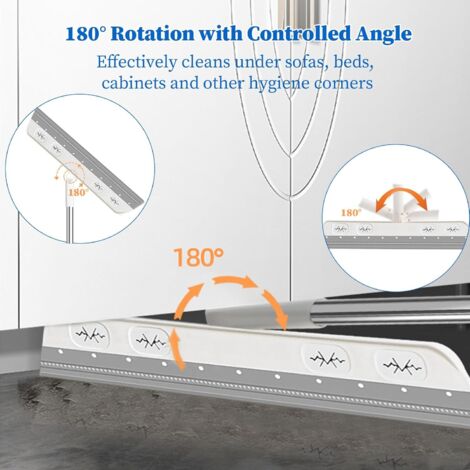 Raclette de Sol en Silicone, Laveur à Raclette à Eau Amovible, Mousse ...